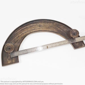 24.00" Inches Large Vintage Brass Retro Swirl Round Entry Front Door ...