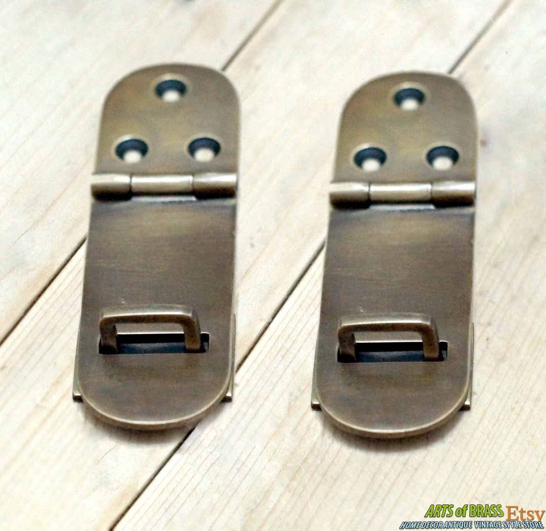 Lot of 2 Pcs Vintage Retro Flip LATCH Lock Safe Box Door Lock Antique ...