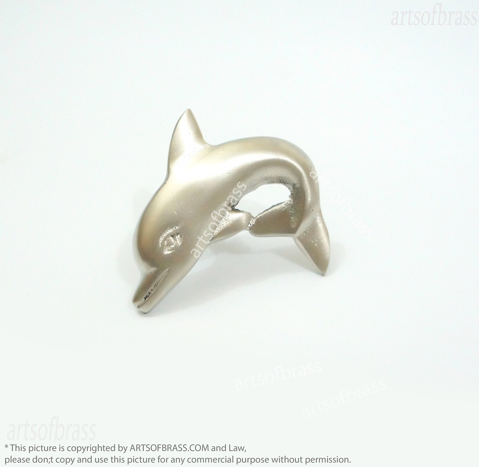 2 Pairs Right & Left DOLPHIN Silver Doff / Matte Finishing | Etsy
