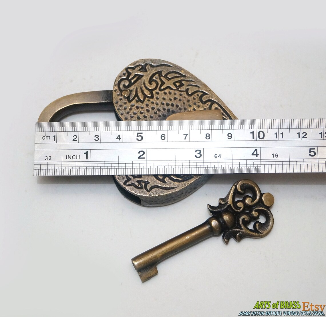 Set Vintage Love Heart Forever Carved PADLOCK With Twin 2 - Etsy