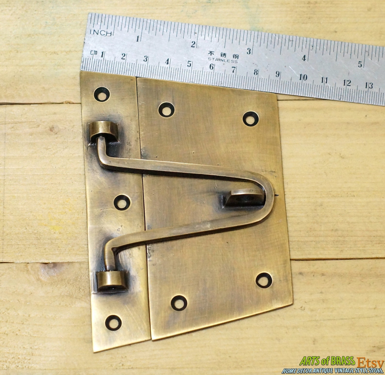 5.03 Inches BIG Square Vintage Box Gate LATCH Hook Slot - Etsy