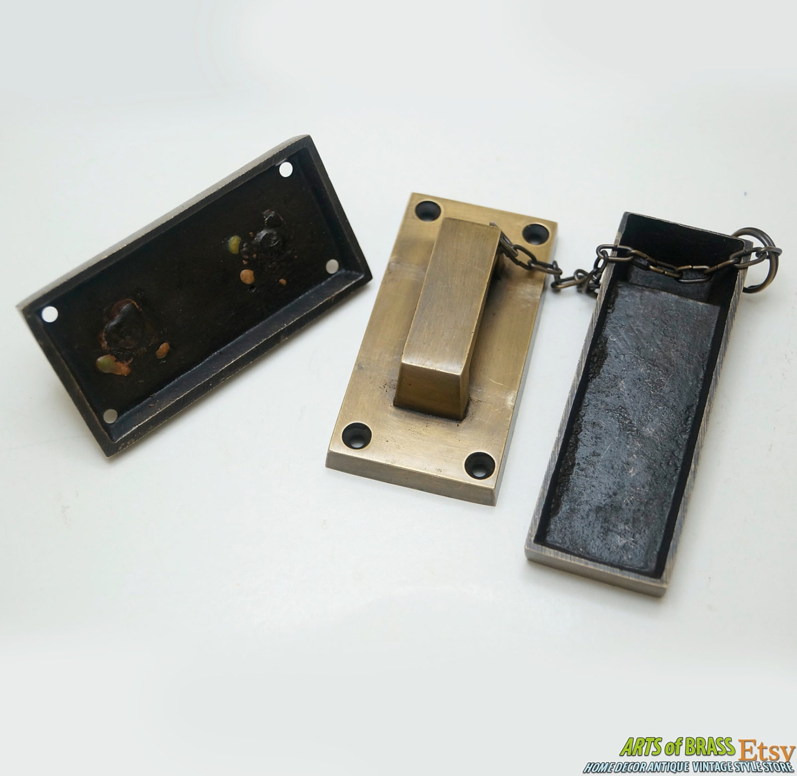 3.15 Inches Vintage Solid Brass Gate Door LATCH Bar Slot - Etsy