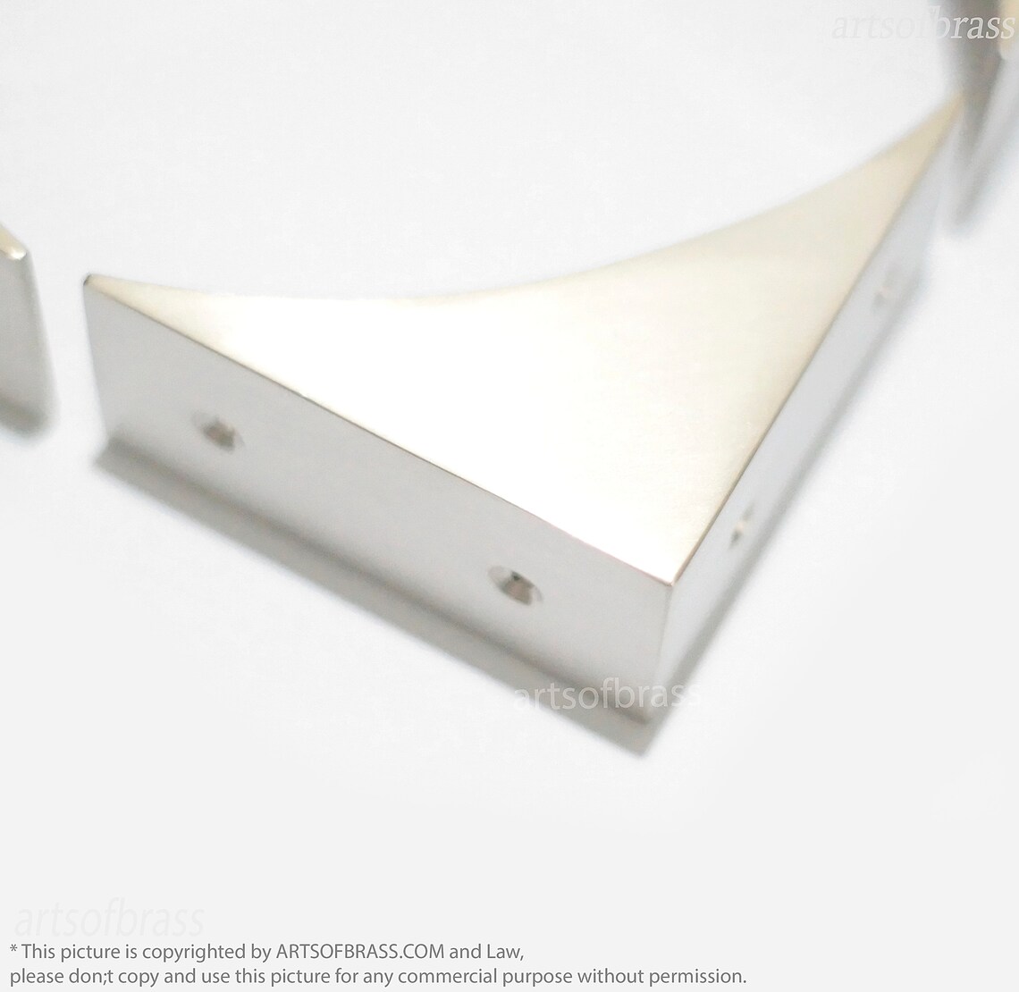 3.00 in 4 pcs Solid Brass Corner Protector Table Cabinet | Etsy