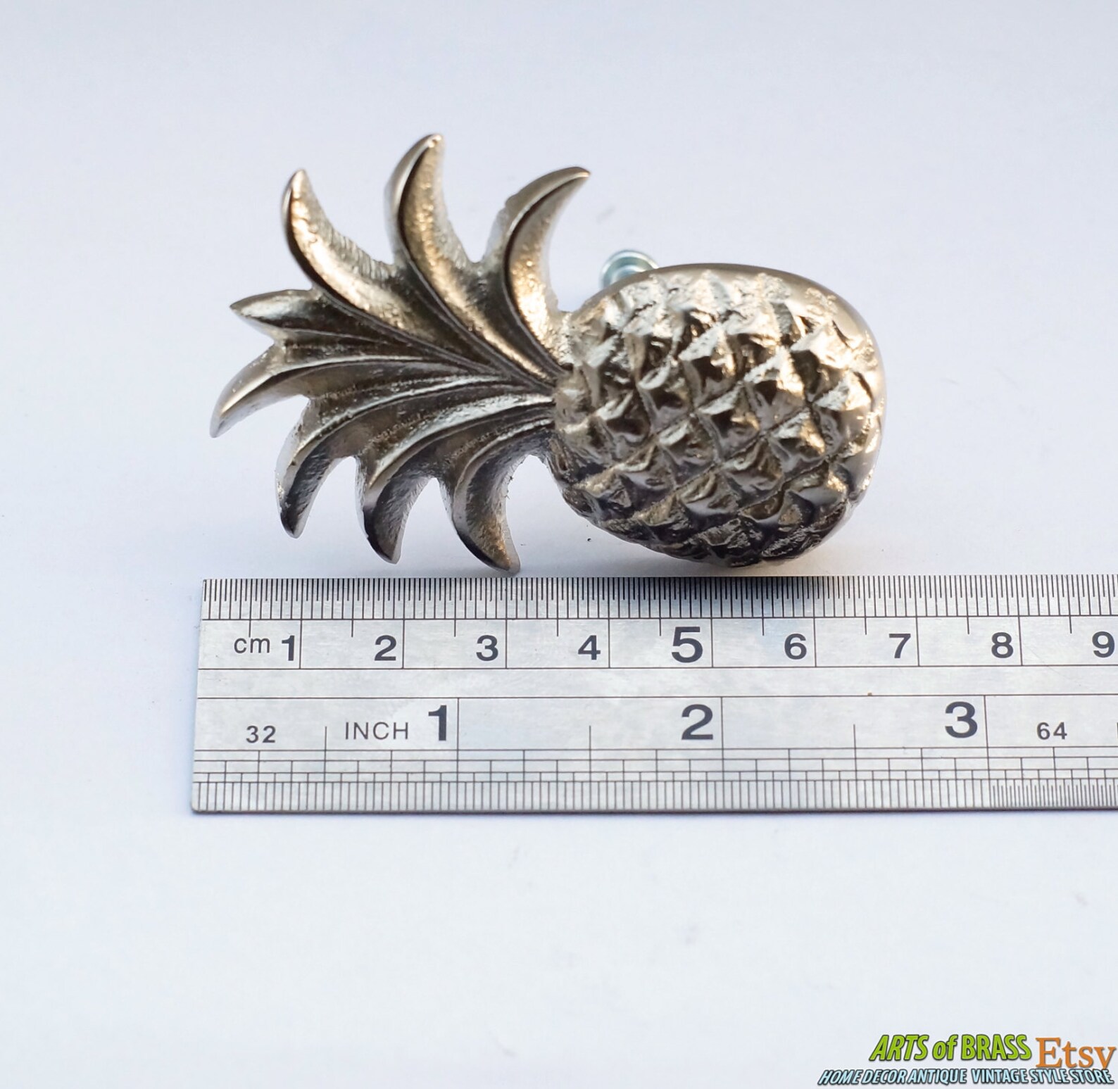 Lot of 2 Pcs PINEAPPLE Fruits With CHROME Finishing Cabinet | Etsy