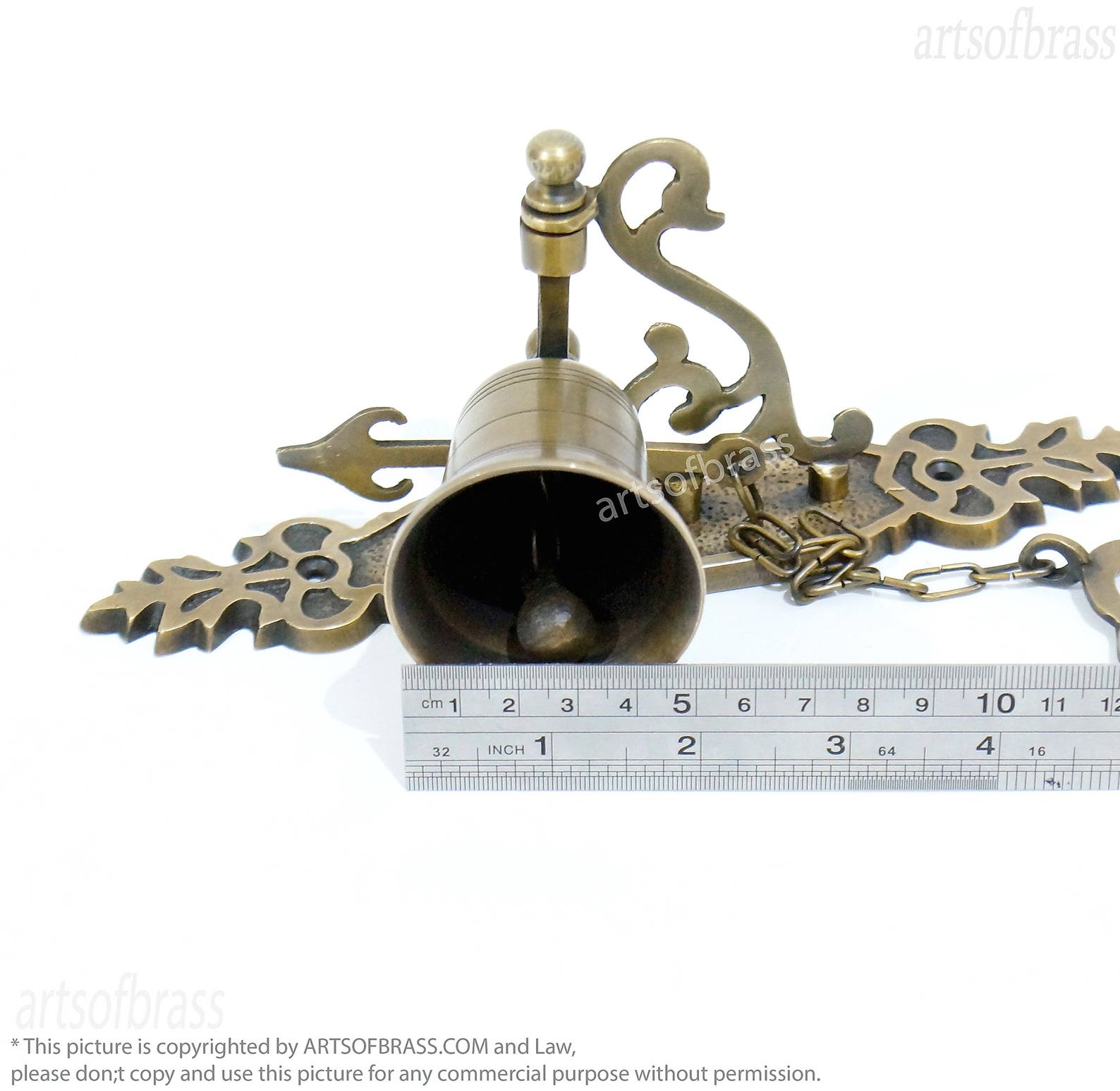 8.2 inches Tall Vintage Antique Solid Brass Gate Front | Etsy