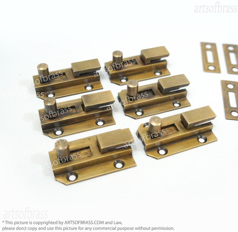 Vintage Retro Drawer Door Latch Lock / Window Latch Lock Solid | Etsy