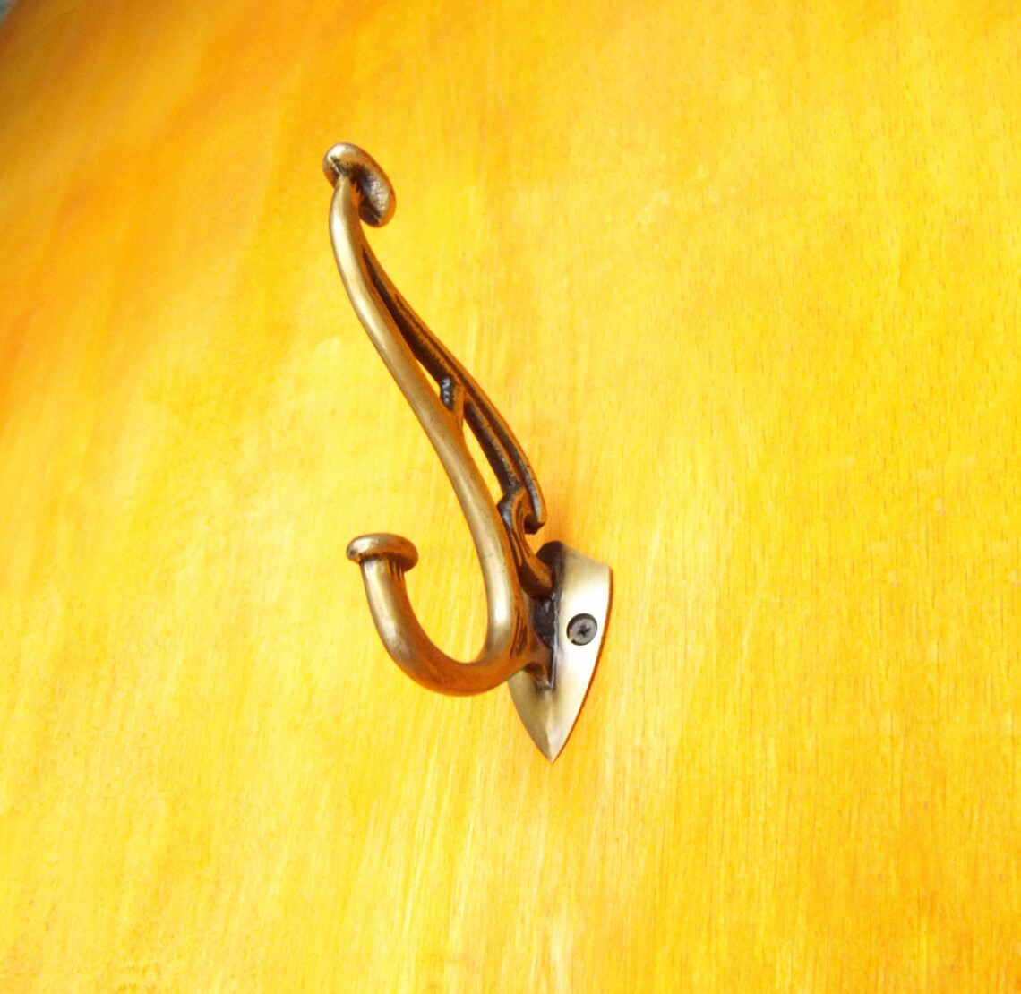 Lot of 2 Pcs Art Deco HOOK HANGER Vintage Style Antique Solid | Etsy