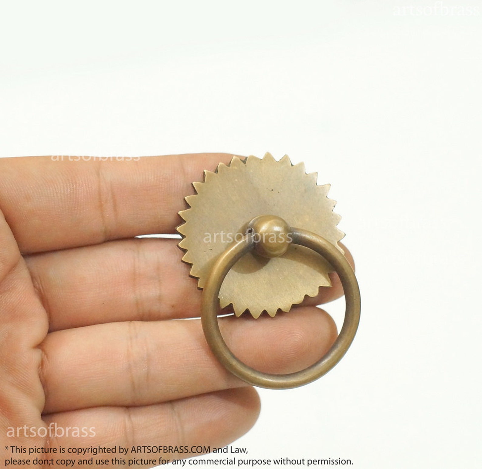 1.69 Inches Lot of 6 Vintage Ring Saw Round Solid Brass - Etsy