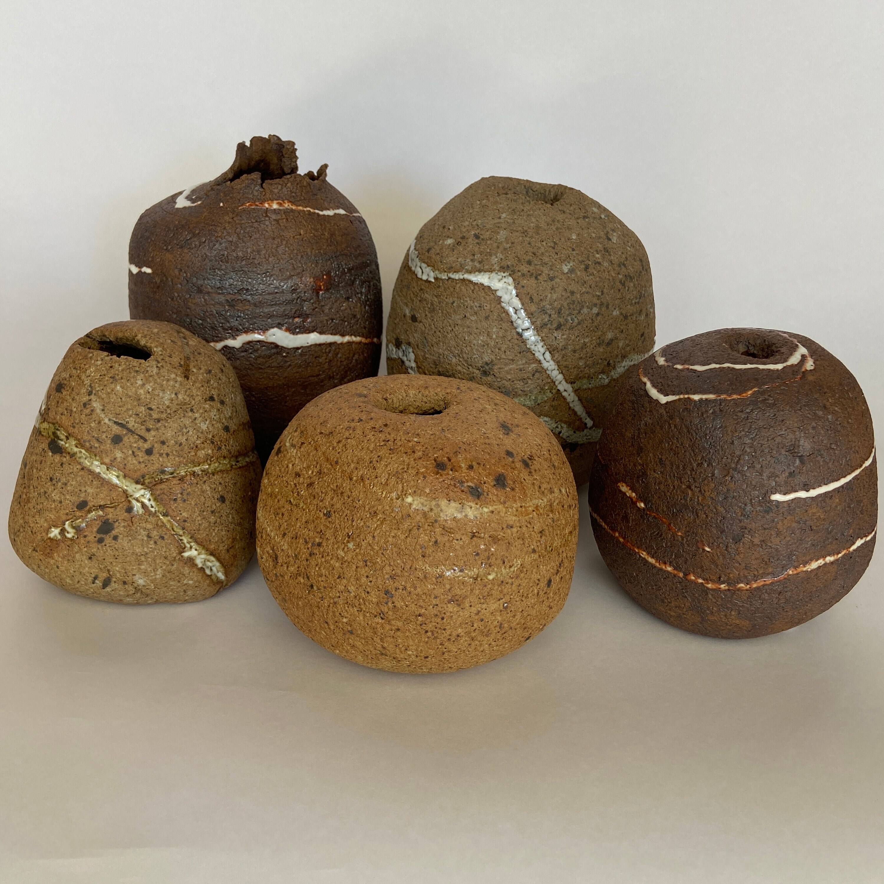 Beach, River Rock Vases. Set of Ceramic beach or River Rock Vases - Etsy