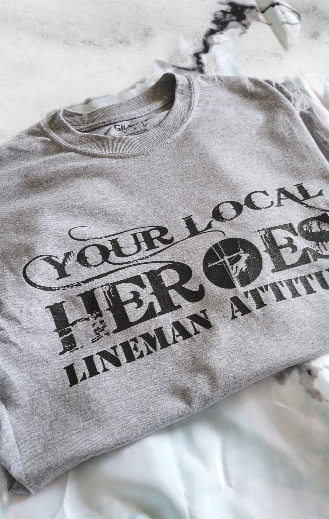 Men's Local HERO Lineman Attitude TEE Shirt - Etsy