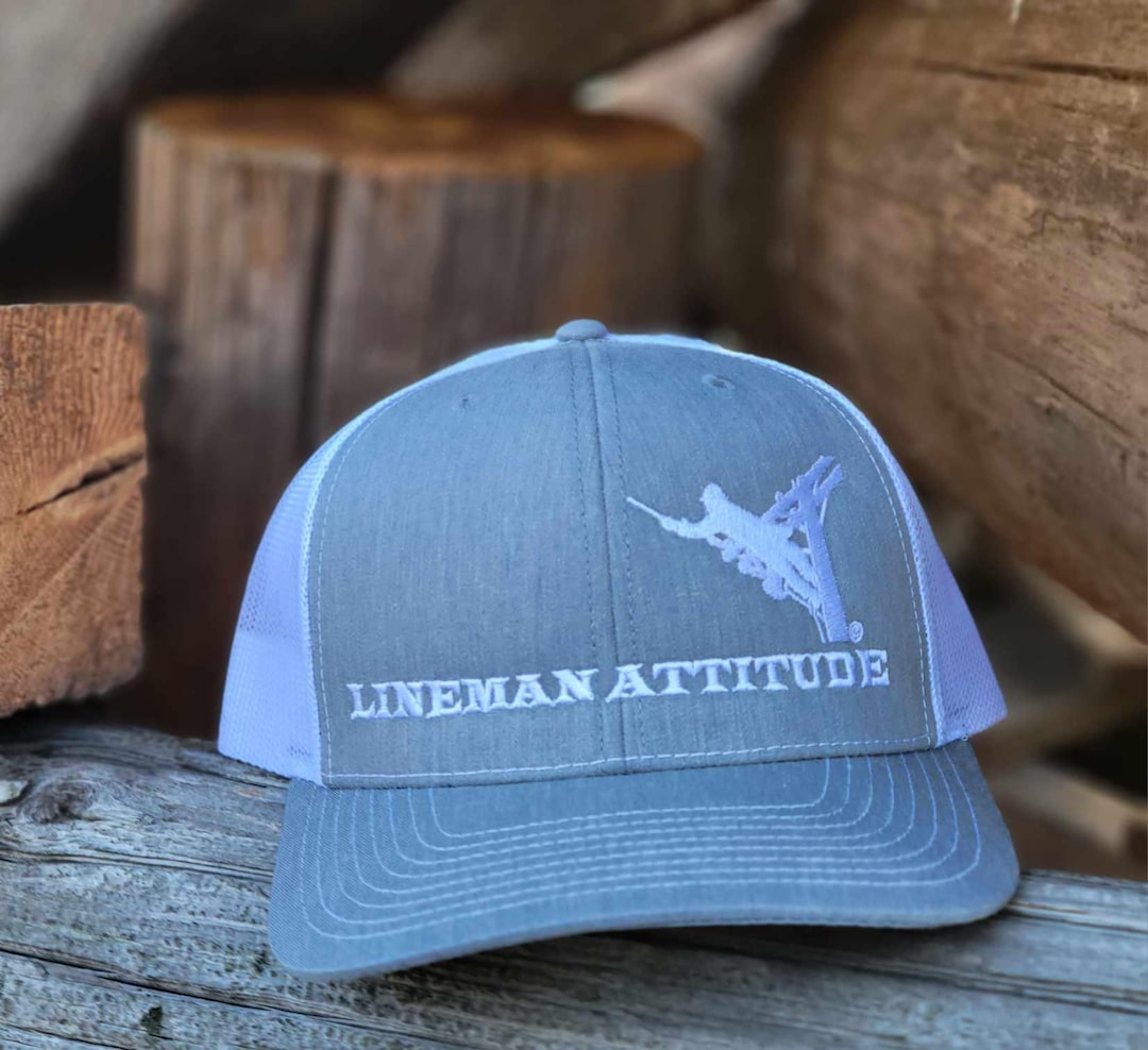 Lineman Attitude Cap Rodeo Lineman Heather Gray - Etsy