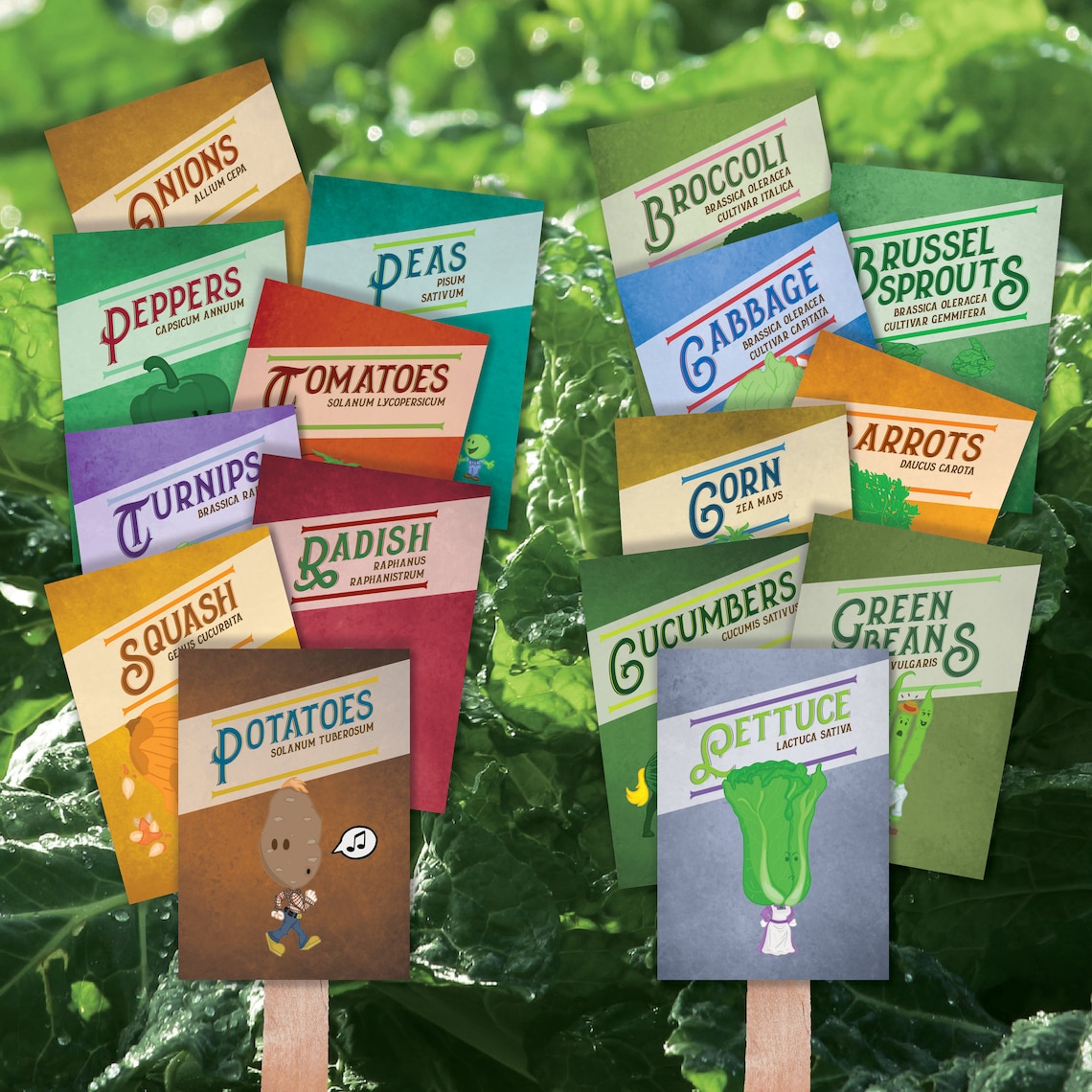 Individual Vegetable Garden Markers weather Resistant With - Etsy