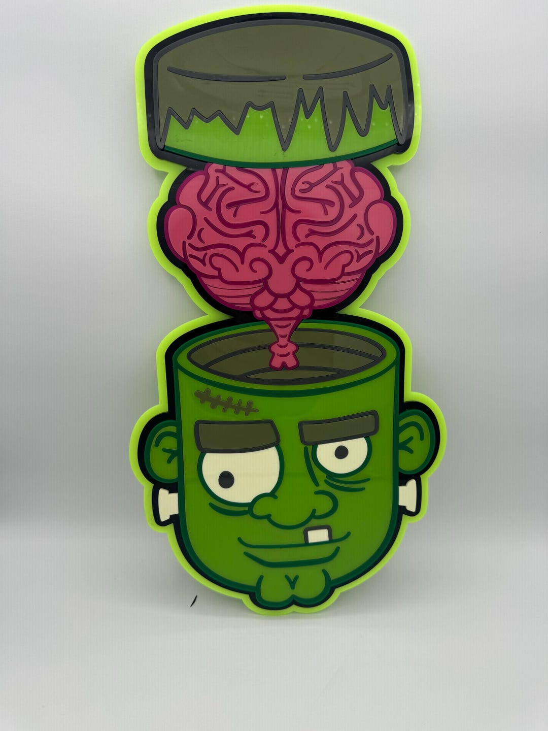 Frankenstein's Monster Brain Acrylic Wall Art: Halloween Horror Decor ...