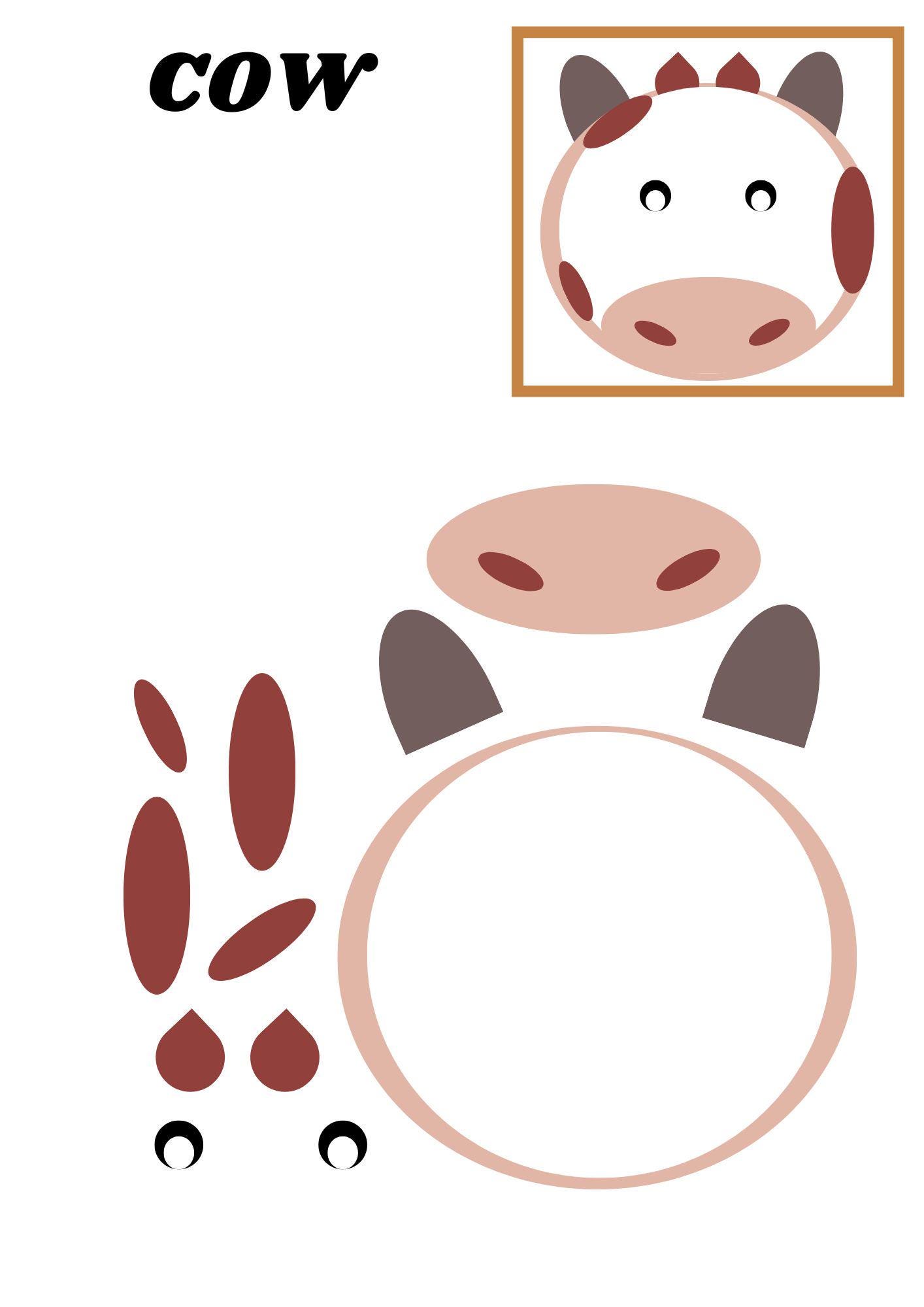 Printable Farm Animals Cut and Glue Activity Toddler Preschool ...