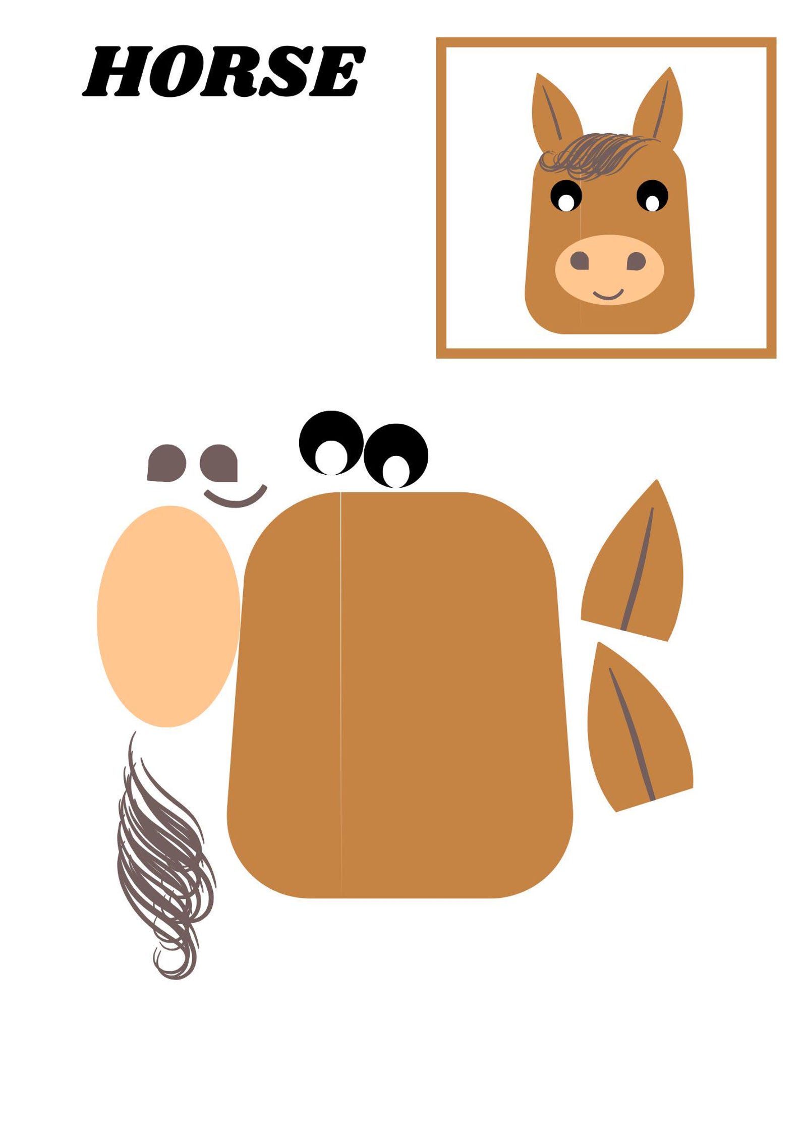 Printable Farm Animals Cut and Glue Activity Toddler Preschool ...