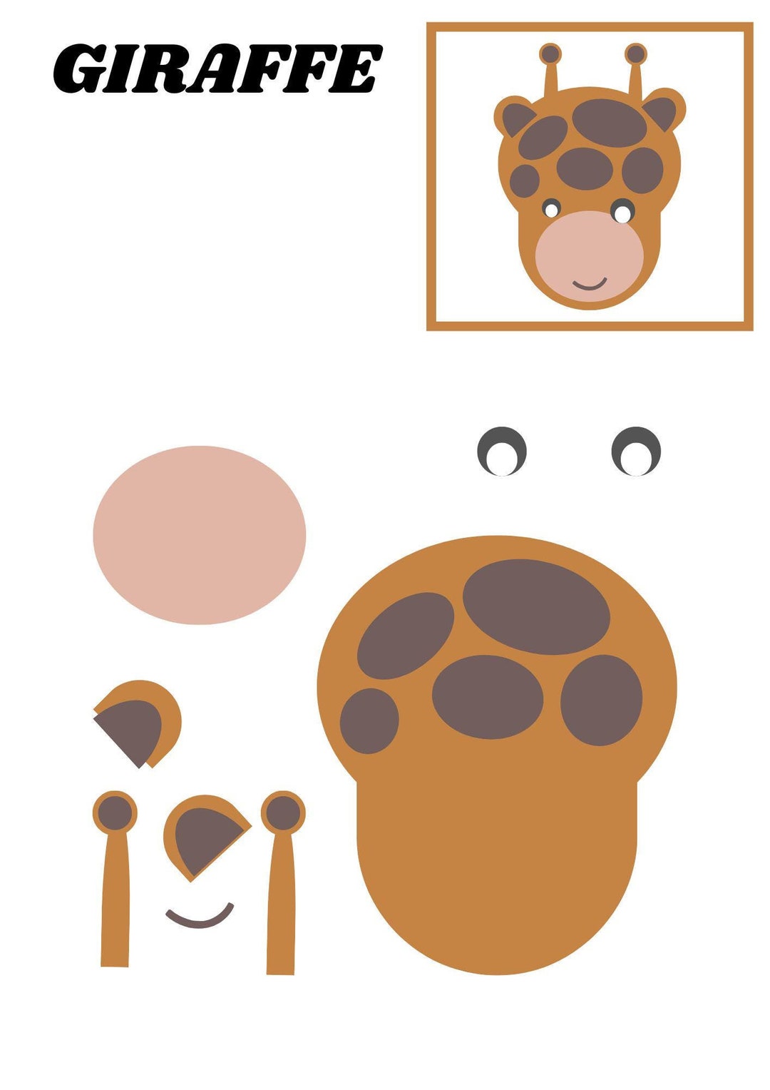 Printable Animal Shape Cut and Glue Activity | Toddler Preschool ...