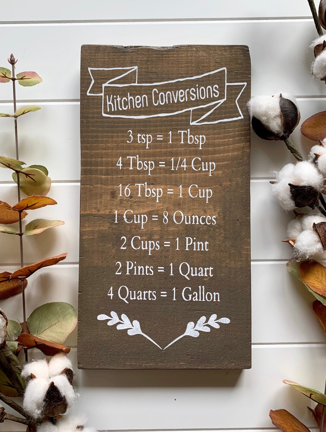 Kitchen Measurements Wood Sign Kitchen Decor Farmhouse - Etsy