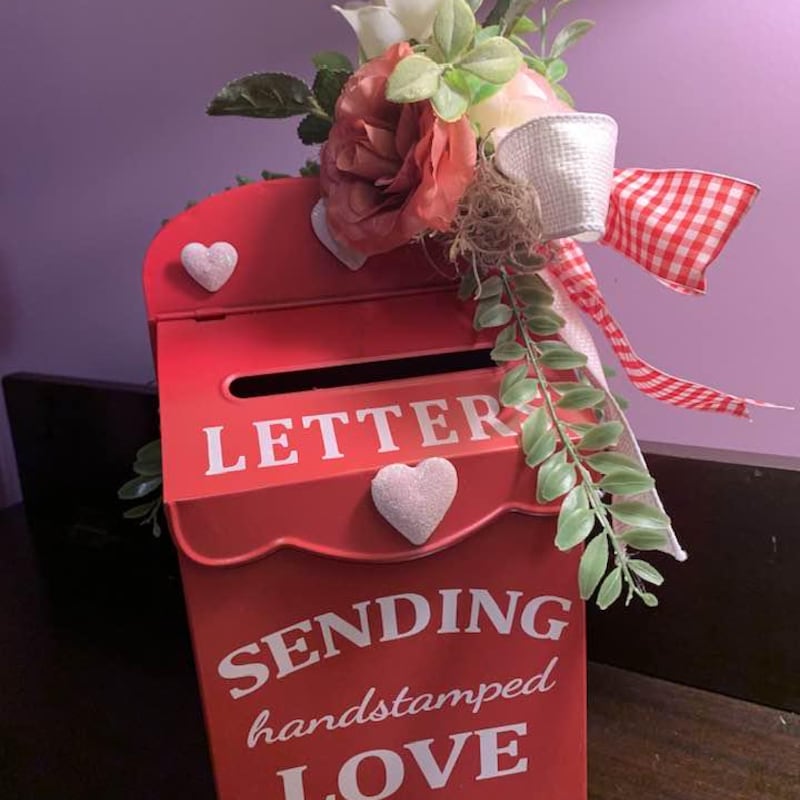 Valentines Metal Mail Box - Etsy