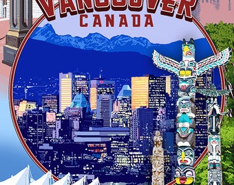 Vancouver poster | Etsy