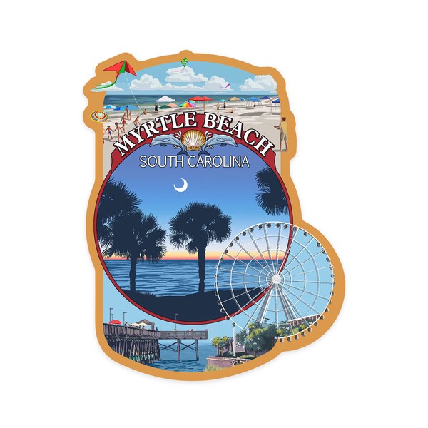 Myrtle Beach Car Decal - Etsy