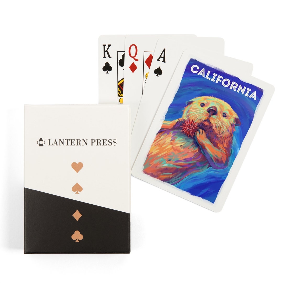 Playing Cards, California, Vivid, Sea Otter, 52 Card Deck With Jokers ...