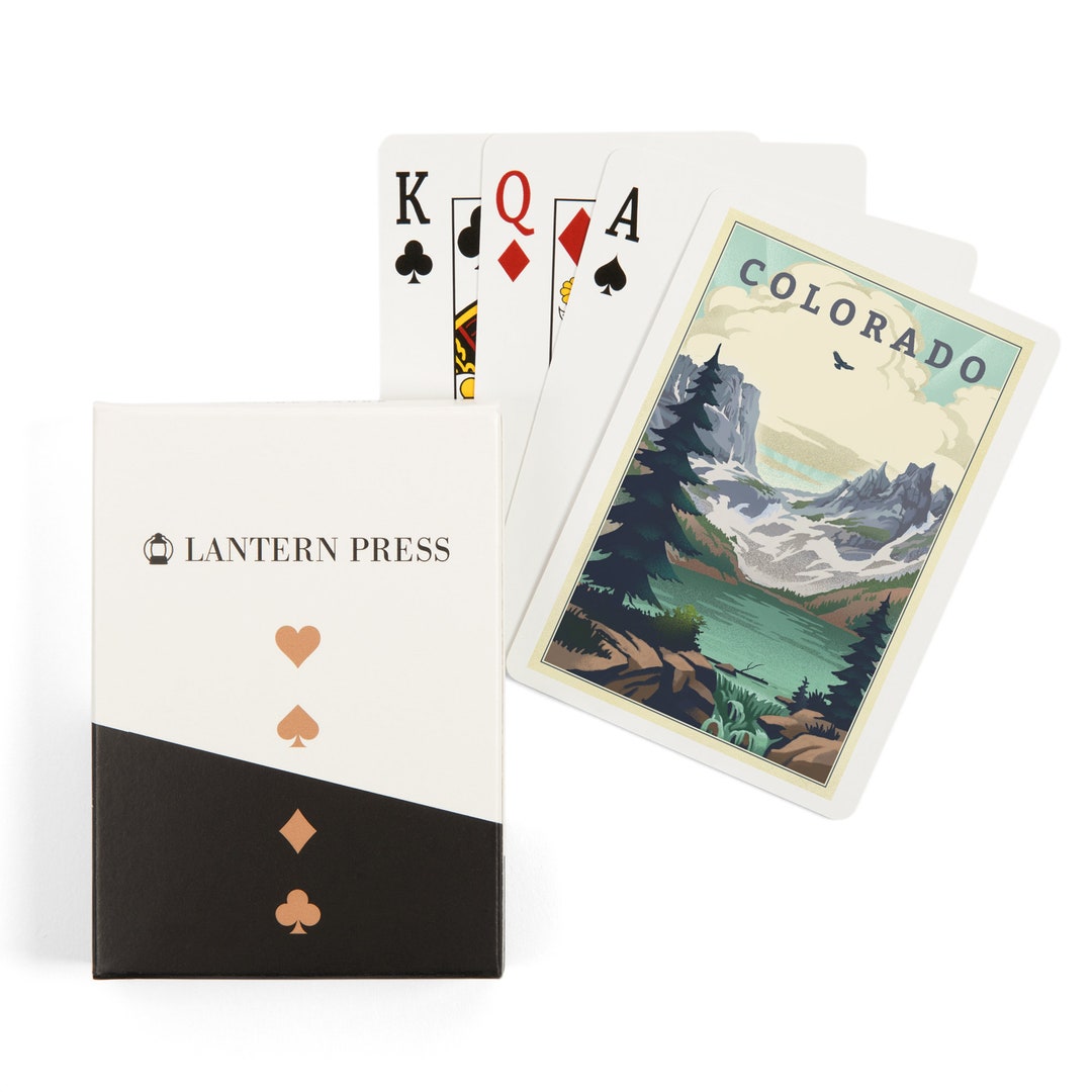 Playing Cards, Colorado, Lake, Lithograph, Lantern Press Artwork, 52 ...