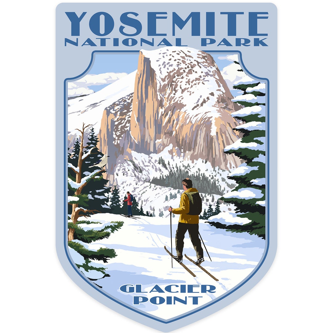 Sticker, Yosemite National Park, California, Glacier Point and Half ...