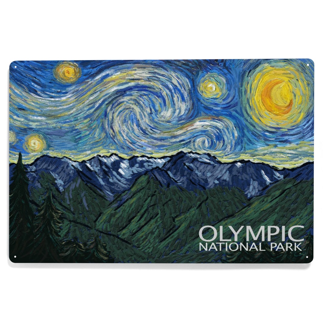 Metal Signs Olympic National Park Washington Starry Night - Etsy