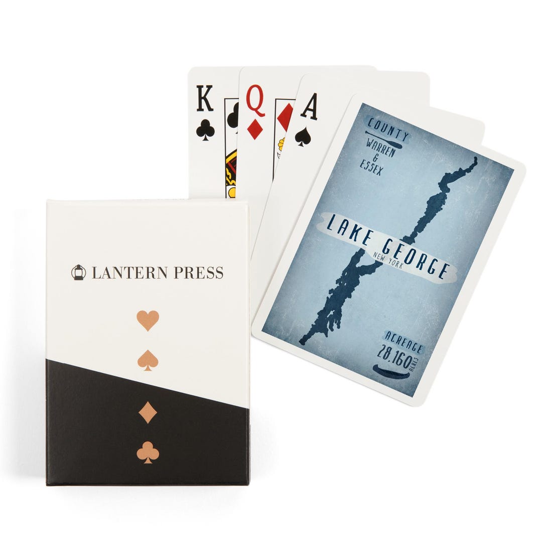 Playing Cards, Lake George, New York, Lake Essentials, Shape, Acreage ...