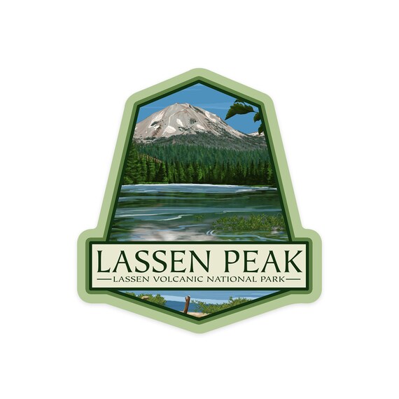 Sticker Lassen Volcanic National Park California Lassen | Etsy