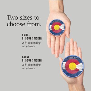 Sticker, Colorado, Rustic State Flag, , Vinyl Die Cut, Waterproof ...