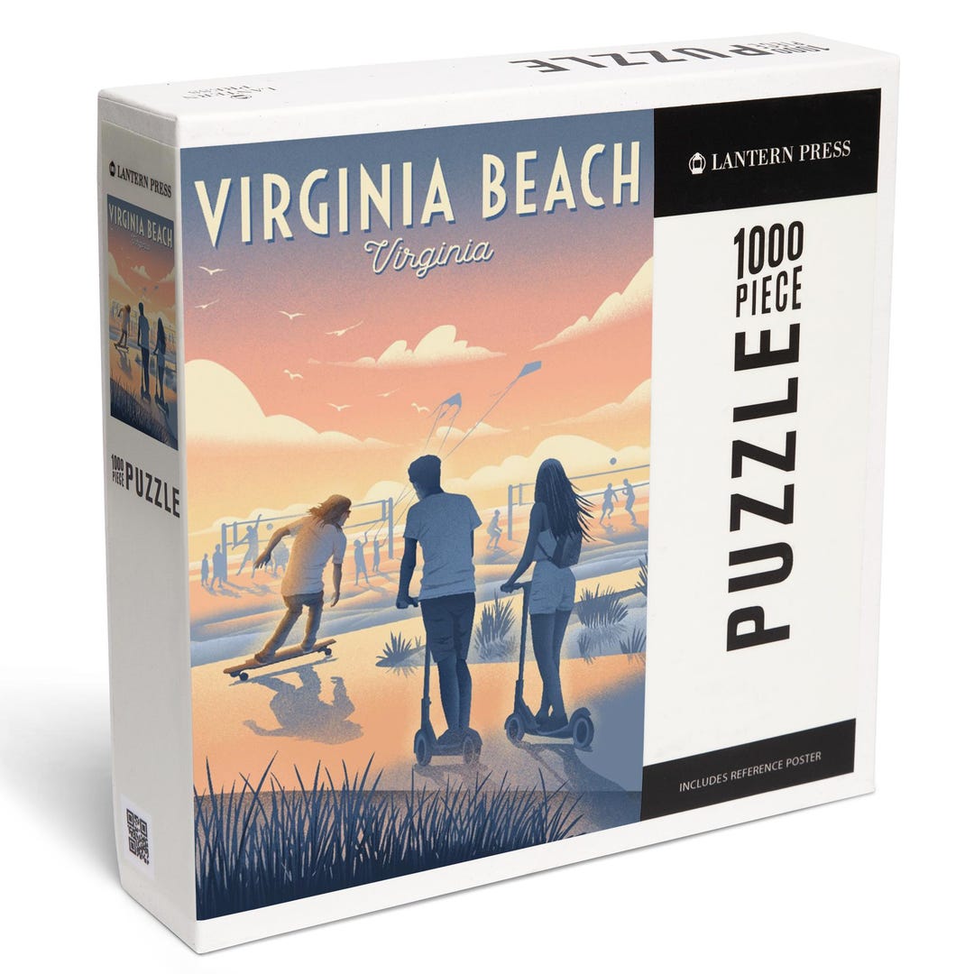 Puzzle, Virginia Beach, Virginia, Lithograph, Enjoy the Ride ...