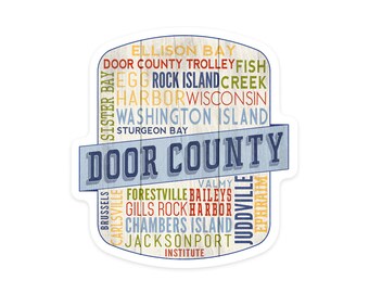 Door County Sticker - Etsy