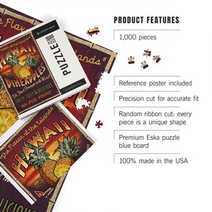 Puzzle Hawaiian Pineapple Vintage Sign 1000 Pieces Unique - Etsy