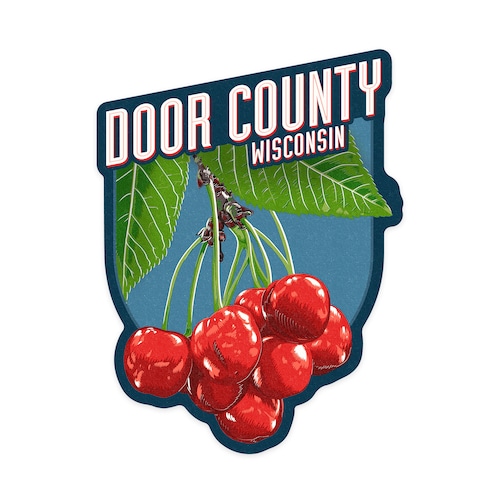 Sticker Door County Wisconsin Sign Destinations Contour - Etsy