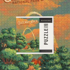 Puzzle, Gateway Arch National Park, Missouri, Oil Painting, 1000 Pieces ...