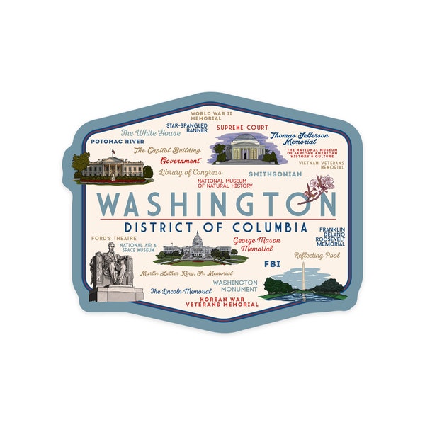 Washington Sticker - Etsy