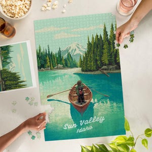 Puzzle, Sun Valley, Idaho, Quiet Explorer, Boating, Mountain, 1000 ...