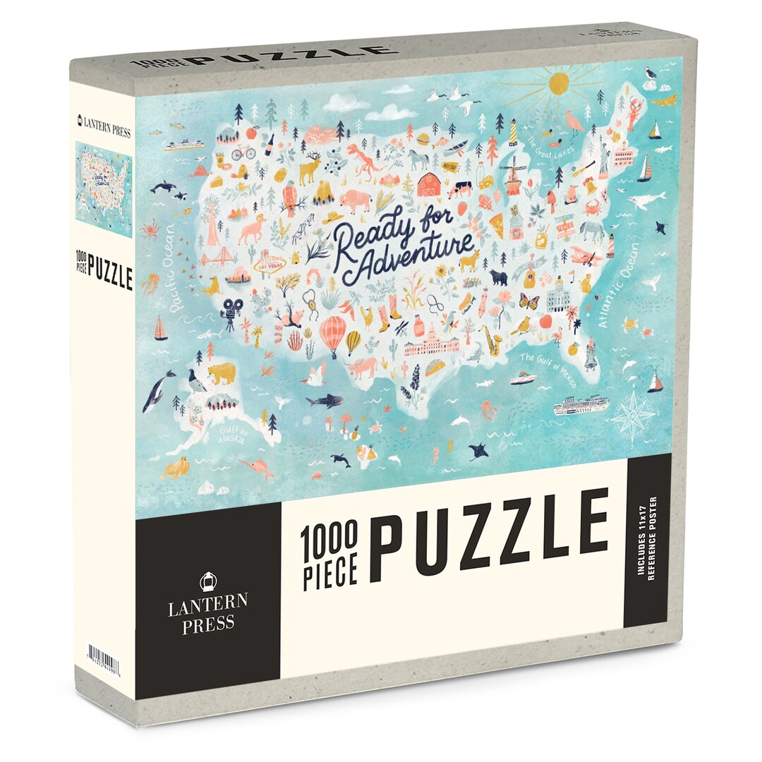 Puzzle, State of Exploration, Ready for Adventure, Collage, 1000 Pieces ...