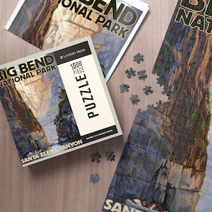 Puzzle Big Bend National Park Texas Santa Elena Canyon - Etsy