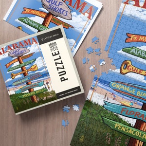Puzzle Gulf Shores Alabama Destinations Sign 1000 Pieces - Etsy