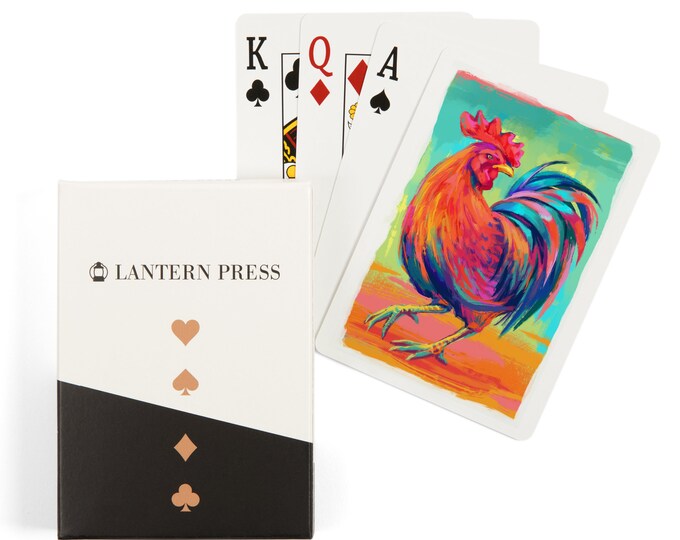 Vintage Double Deck of Rooster & Hen Playing Cards by Chri, Vintage ...