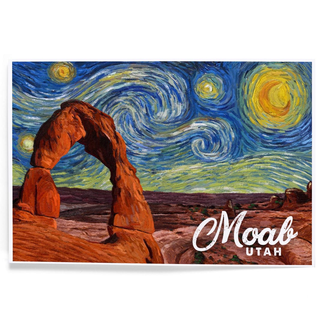Prints, Moab, Utah, Starry Night, Arches, Posters, Hang Ready - Etsy
