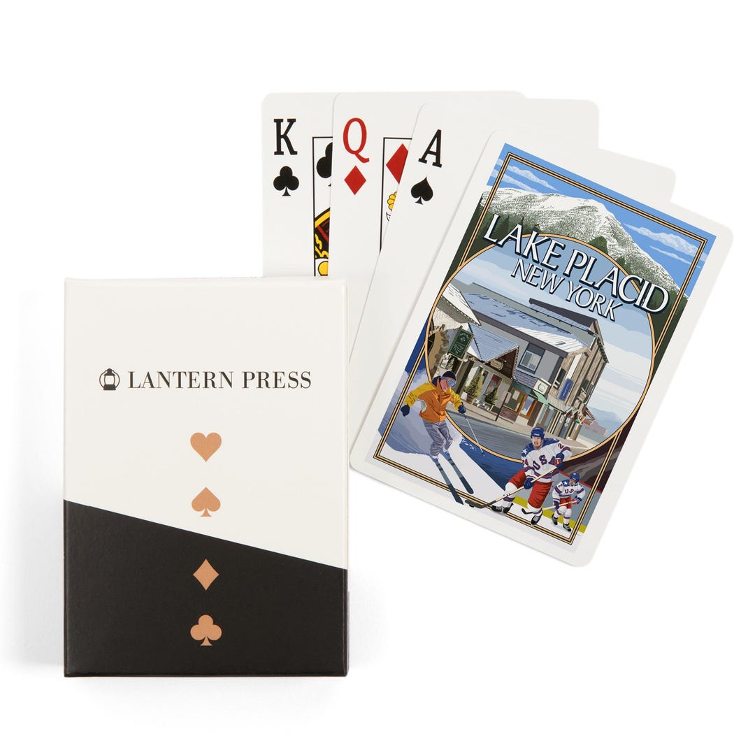 Playing Cards, Lake Placid, New York, Montage Scenes, 52 Card Deck With ...