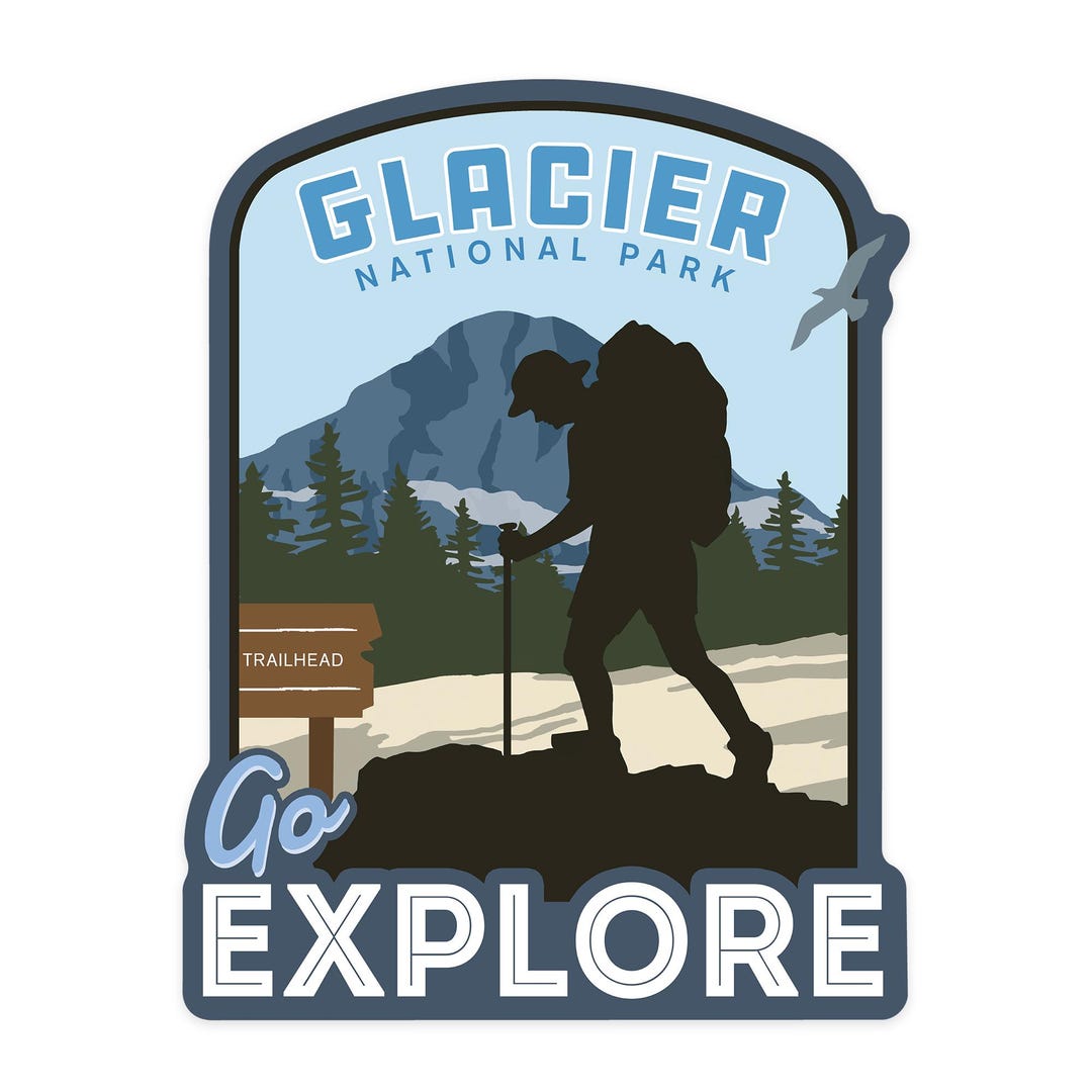 Sticker, Glacier National Park, Montana, Go Explore, Backpacker ...