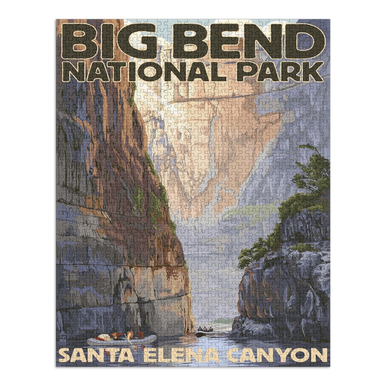 Puzzle Big Bend National Park Texas Santa Elena Canyon - Etsy