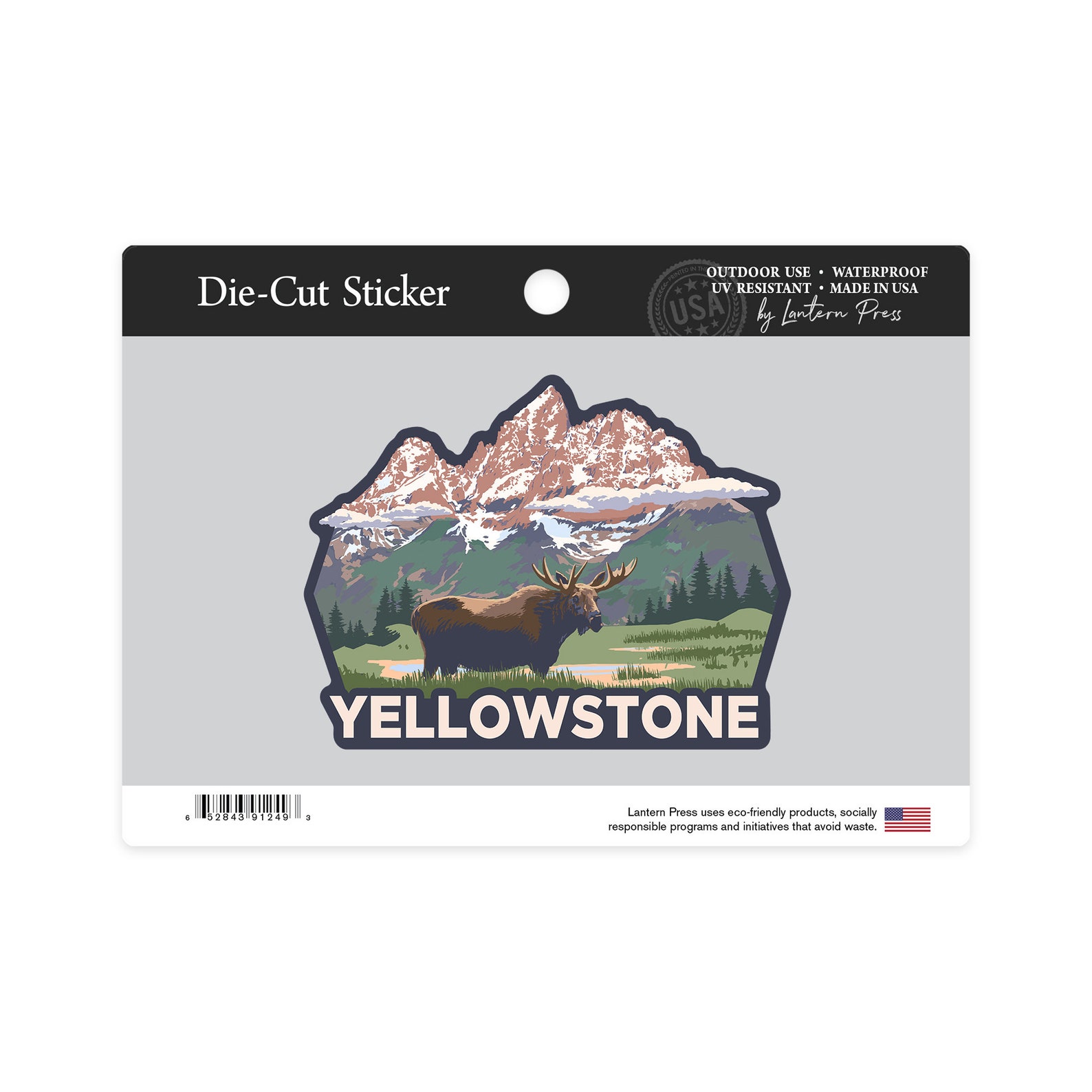 Sticker Yellowstone National Park Wyoming Moose and - Etsy