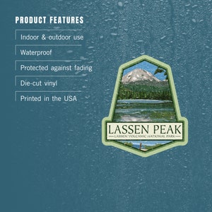 Sticker, Lassen Volcanic National Park, California, Lassen Peak ...