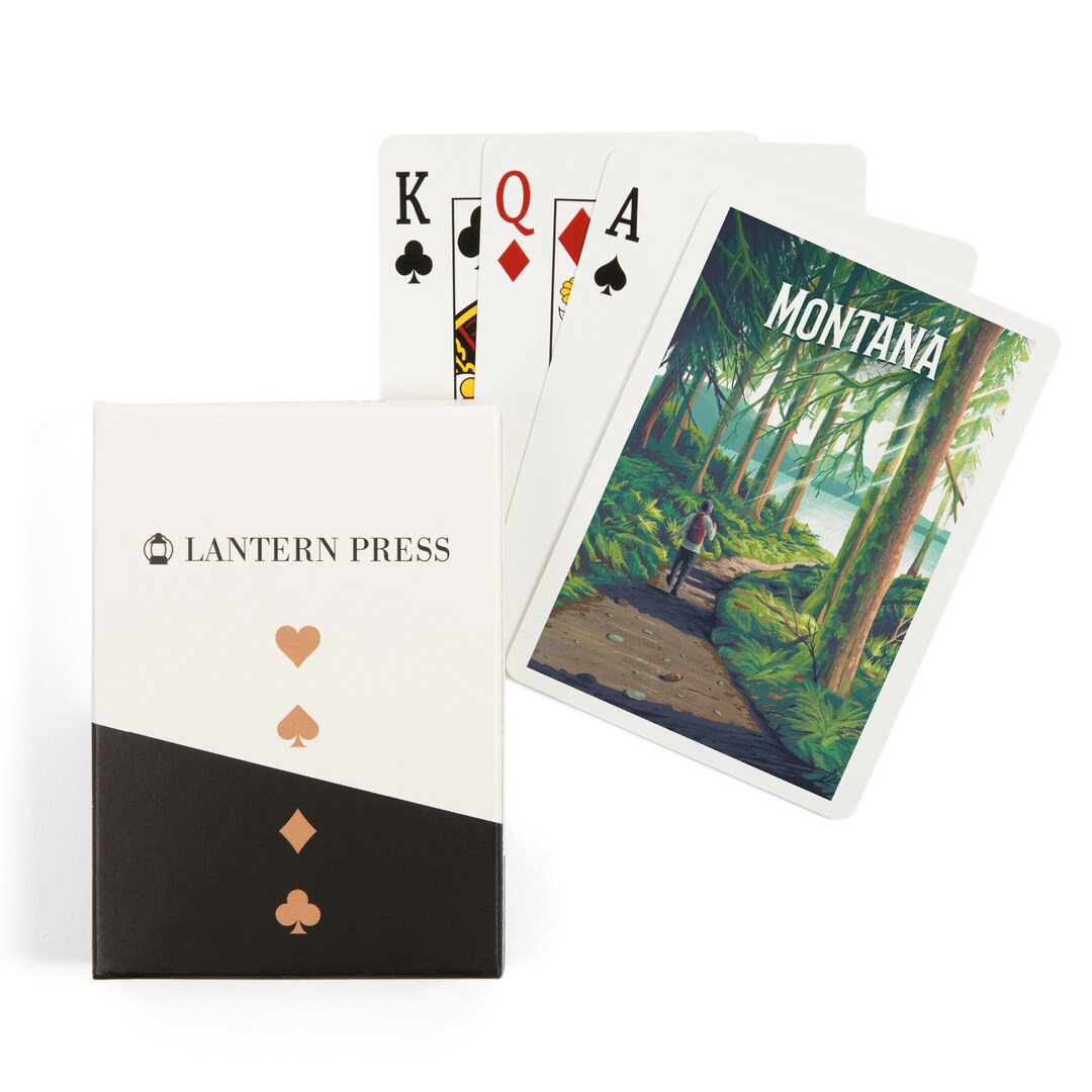 Playing Cards, Montana, Walk in the Woods, Day Hike, 52 Card Deck With ...