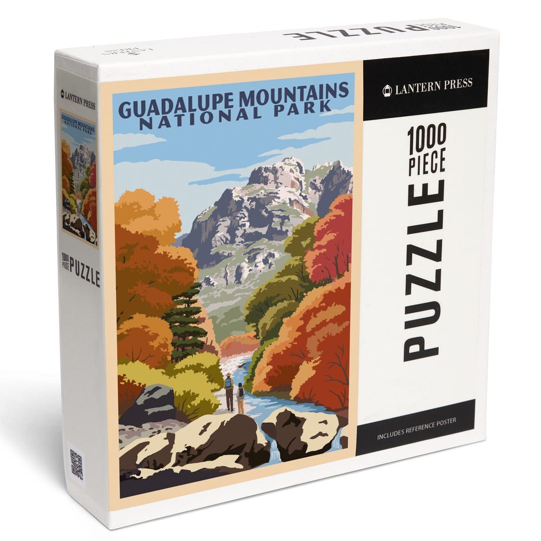 Puzzle, Guadalupe Mountains National Park, WPA Style, 1000 Pieces ...